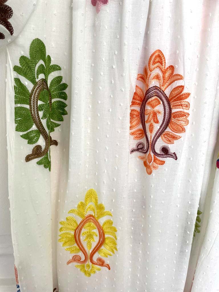 Malissa J Dobby Embroidered Bardot Dress – Chester Boutique